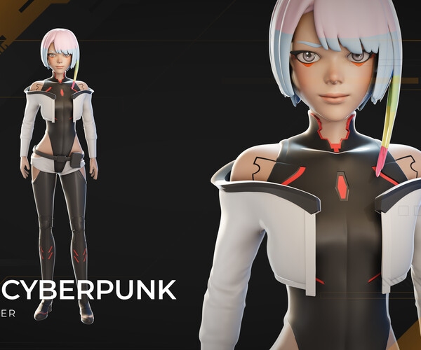 ArtStation - Lucy: Cyberpunk Edgerunners 3D Model Character | Resources