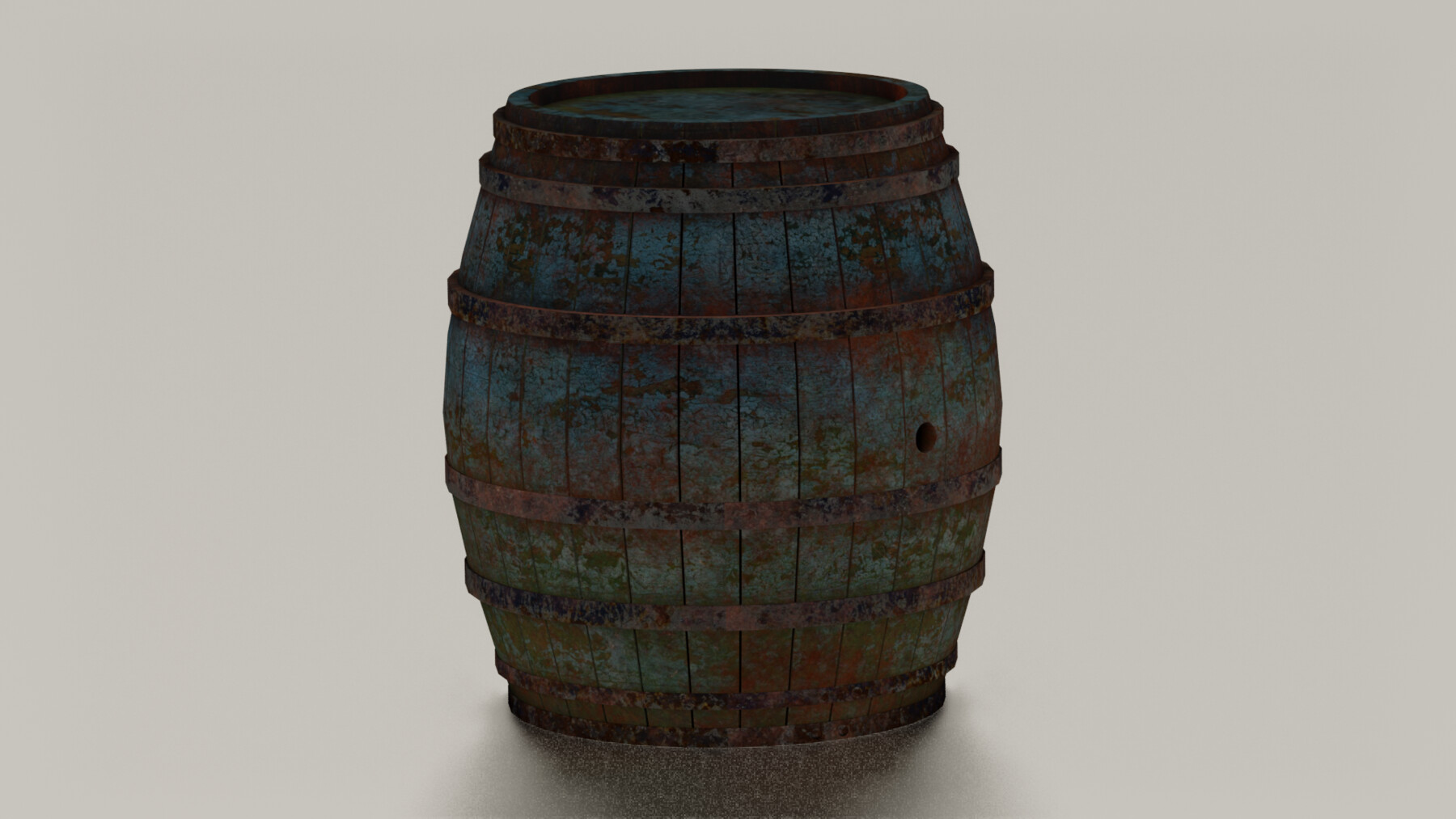 ArtStation - RUSTED BARREL LOW POLY GAME READY | Game Assets