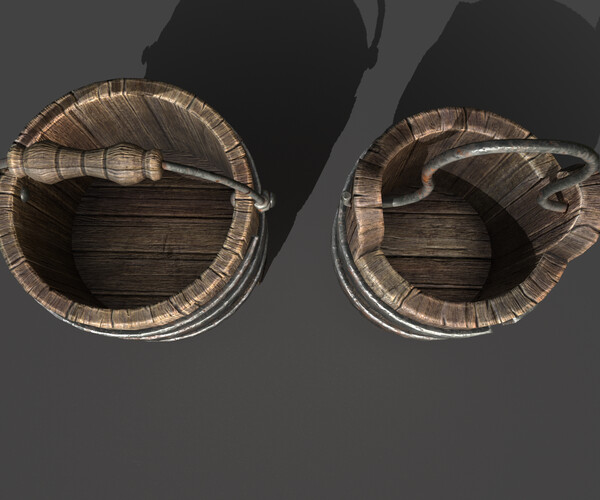 ArtStation - Wood buckets with poison | Game Assets