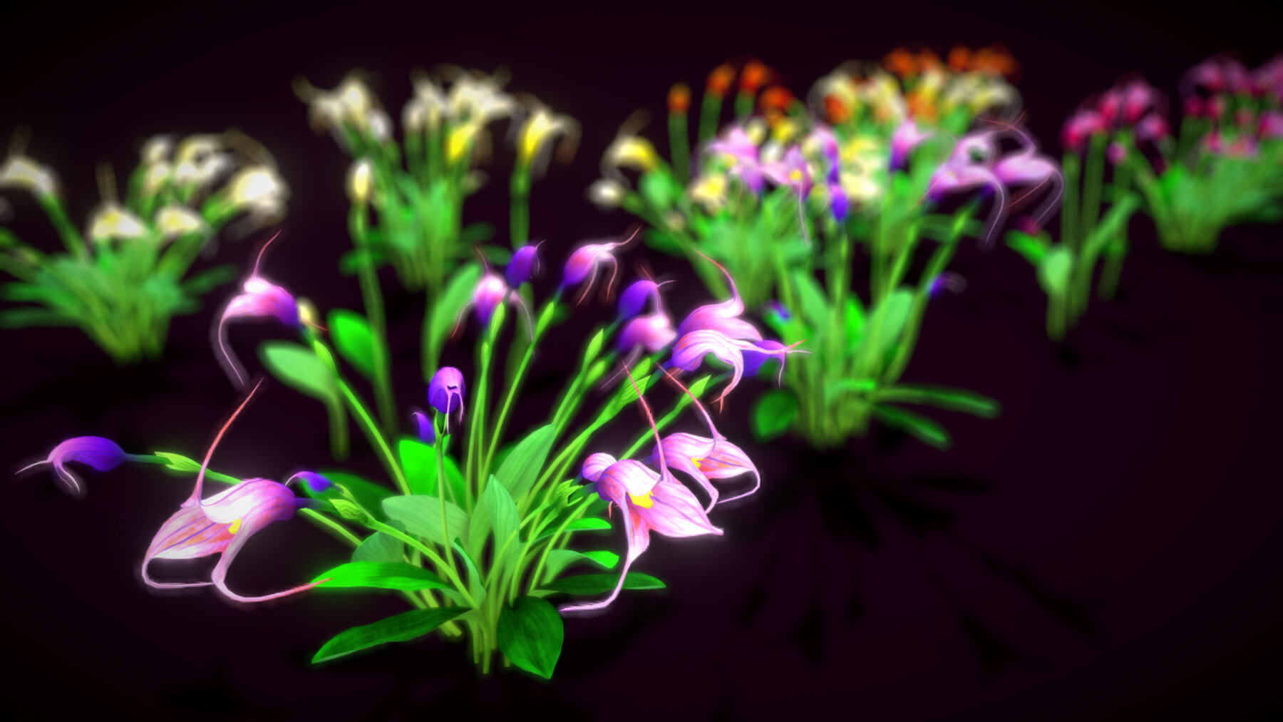 ArtStation - Flower Masdevallia Limax | Game Assets