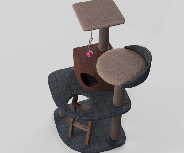 ArtStation - Cat tree house | Game Assets