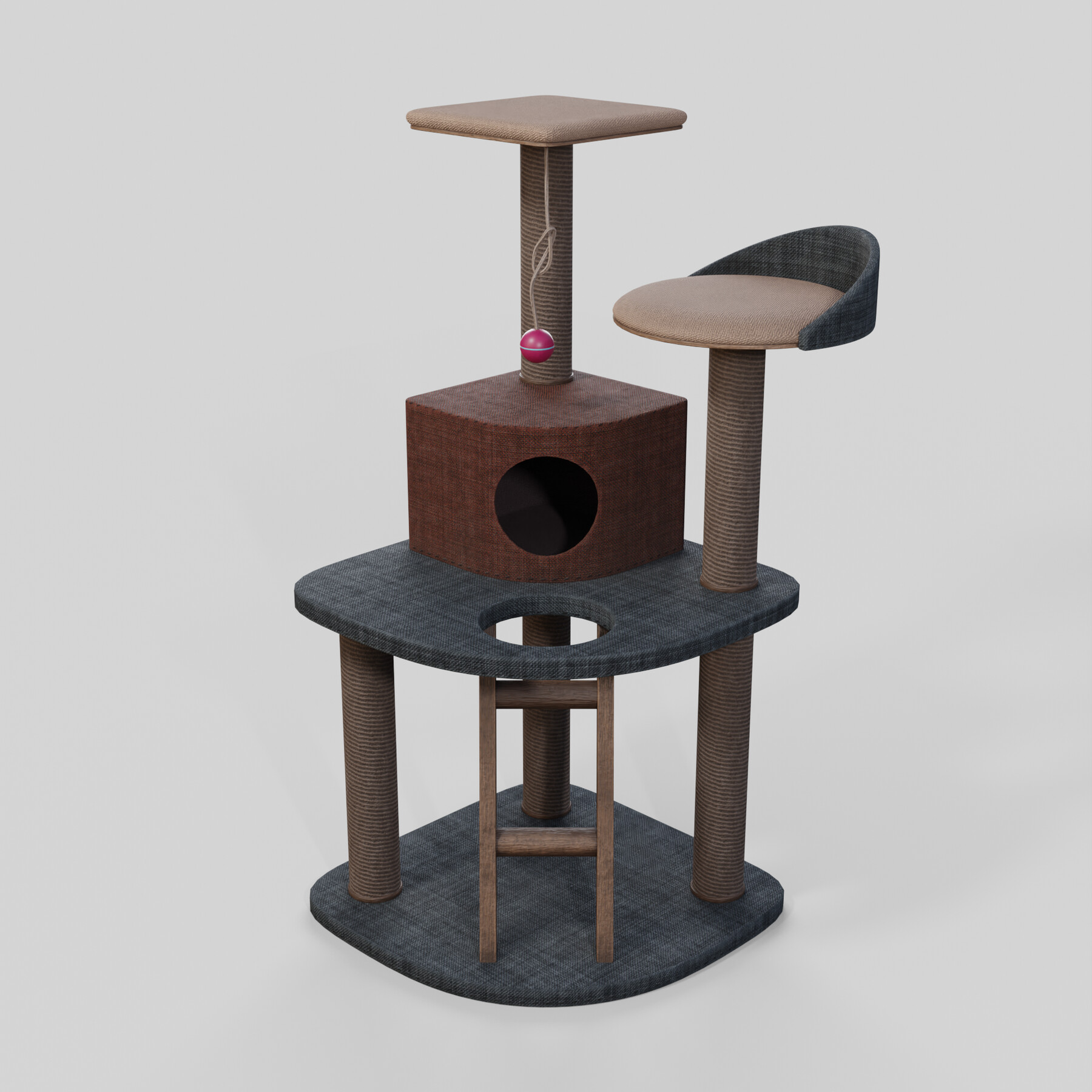 ArtStation - Cat tree house | Game Assets