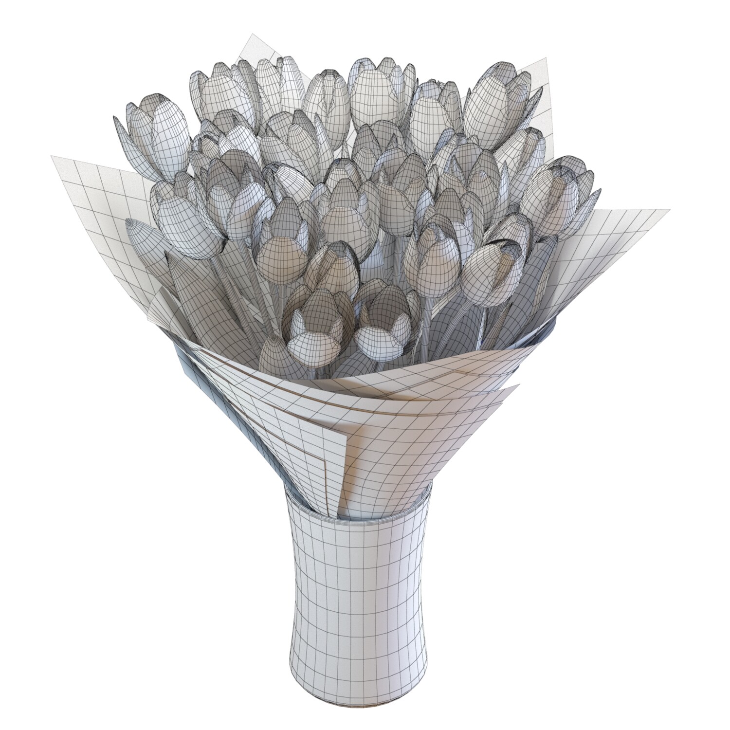 ArtStation - 3D Model / Flower Set 32 / Pink Tulips Bouquet | Resources