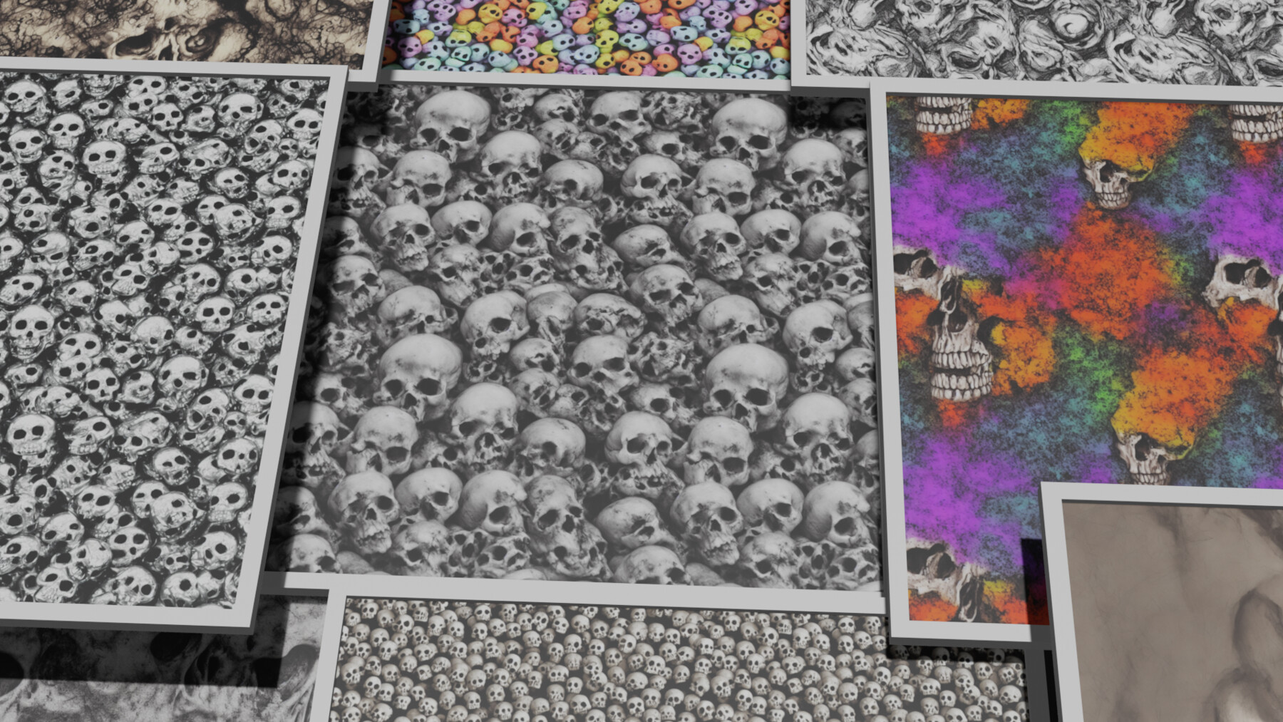 ArtStation - Skull Textures (Seamless) [15 Pack] *sp00ky halloween time ...
