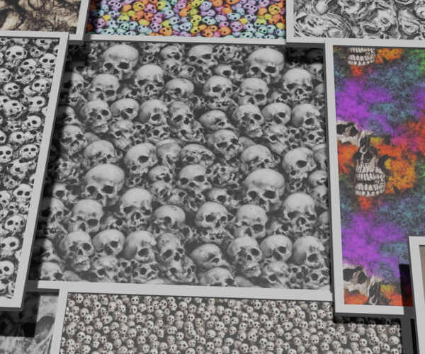 ArtStation - Skull Textures (Seamless) [15 Pack] *sp00ky halloween time ...