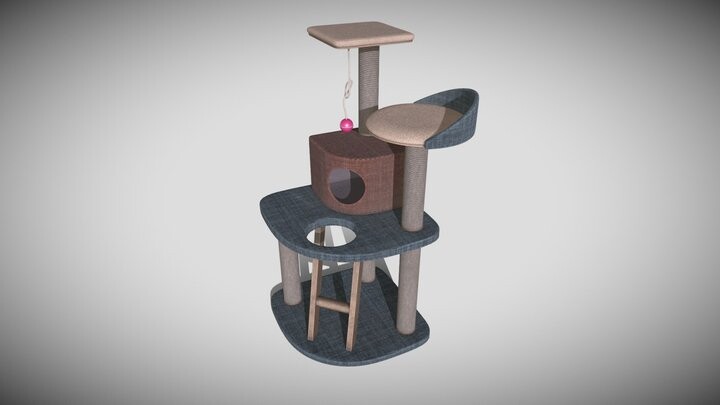 ArtStation - Cat tree house | Game Assets