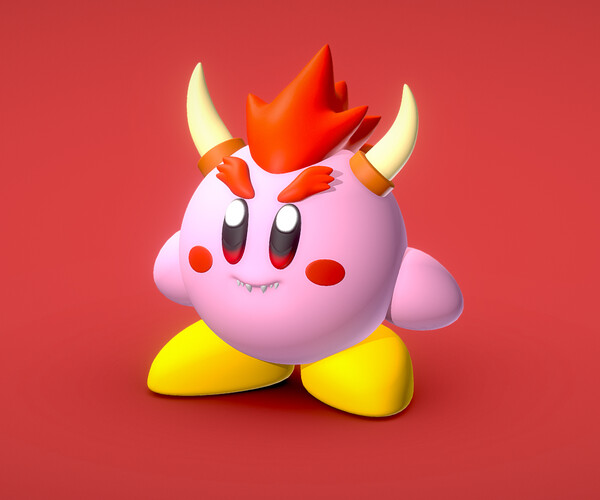 ArtStation - Bowser Kirby - 3D print | Resources