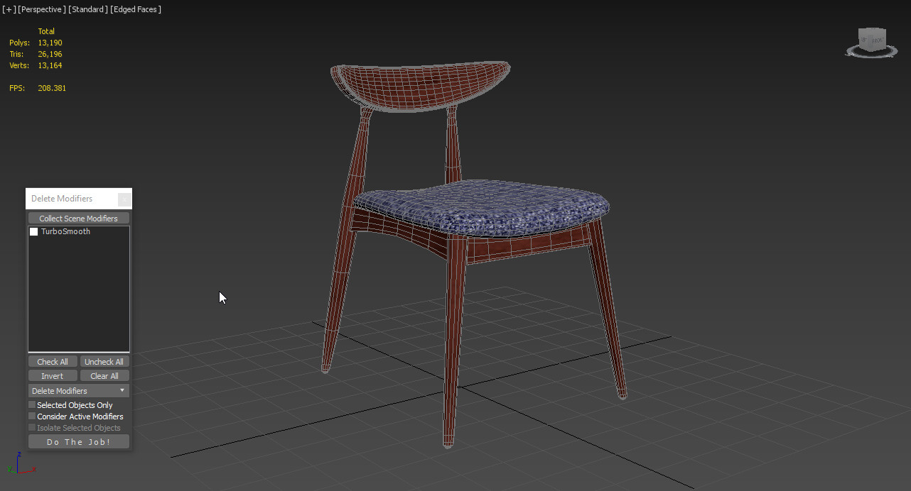 ArtStation - Christopher Knight Home Barron Fabric Dining Chairs 3D Model | Resources