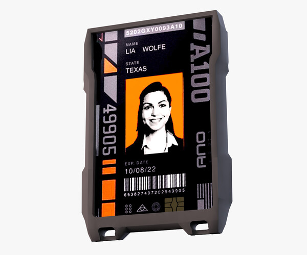 ArtStation - Sci Fi Id Card | Game Assets