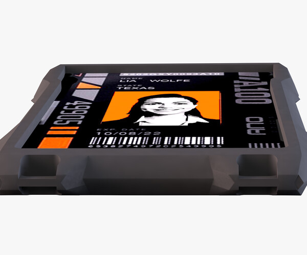 ArtStation - Sci Fi Id Card | Game Assets