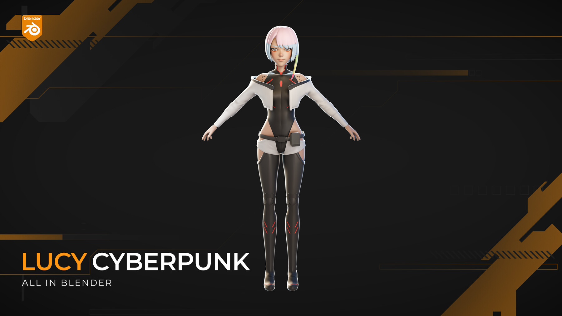 ArtStation - Lucy: Cyberpunk Edgerunners 3D Model Character | Resources