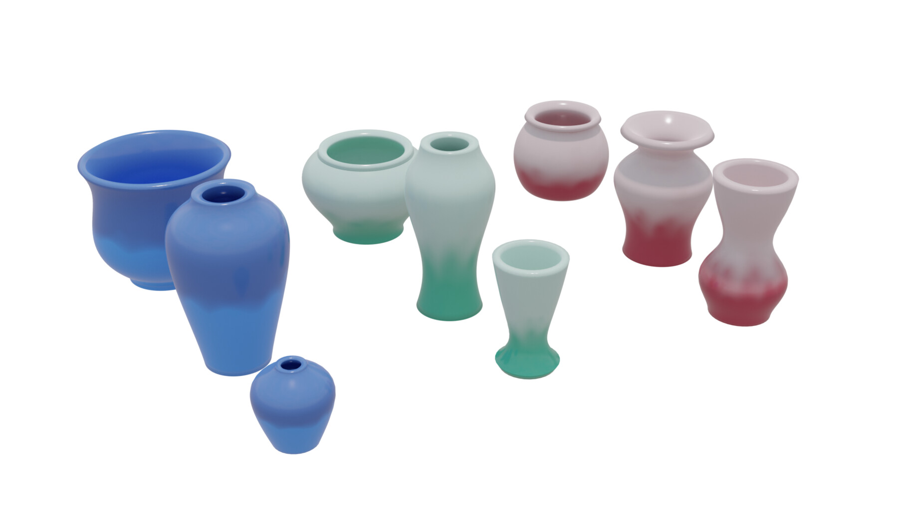 ArtStation - Colorful Vase 9 Pack | Game Assets