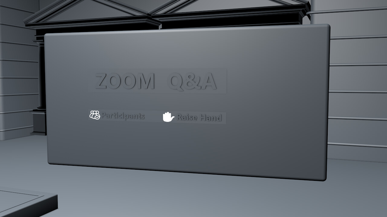 ArtStation - virtual studio 3d set for live zoom meeting classes ...