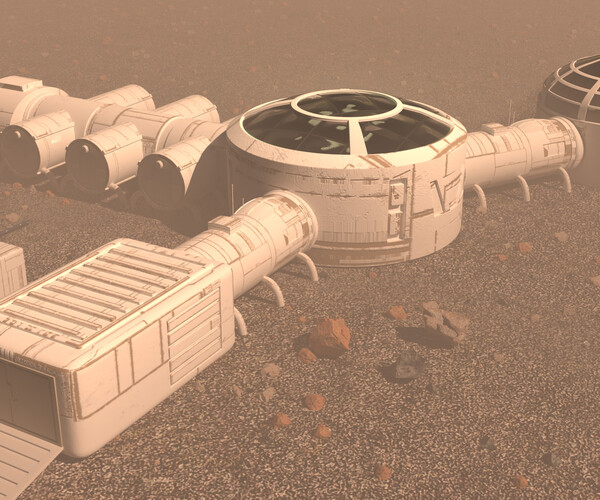 ArtStation - Mars Space Colony Habitats | Game Assets