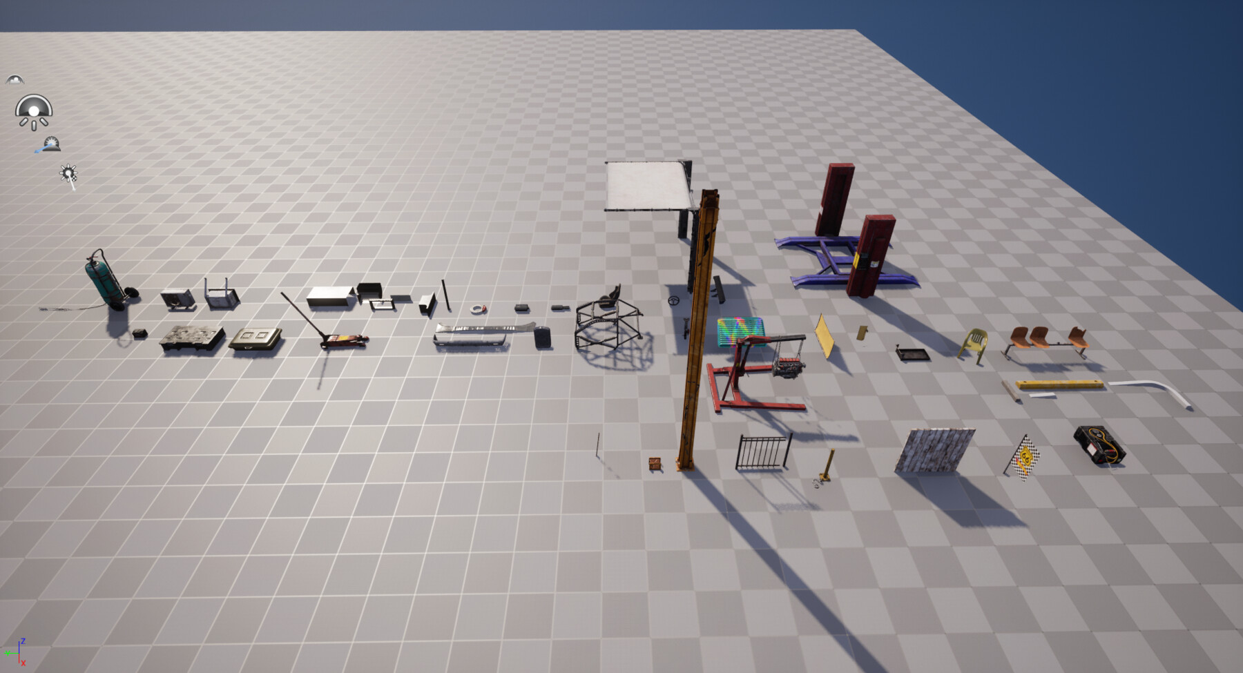 ArtStation - Game ready , assets for garage | Game Assets