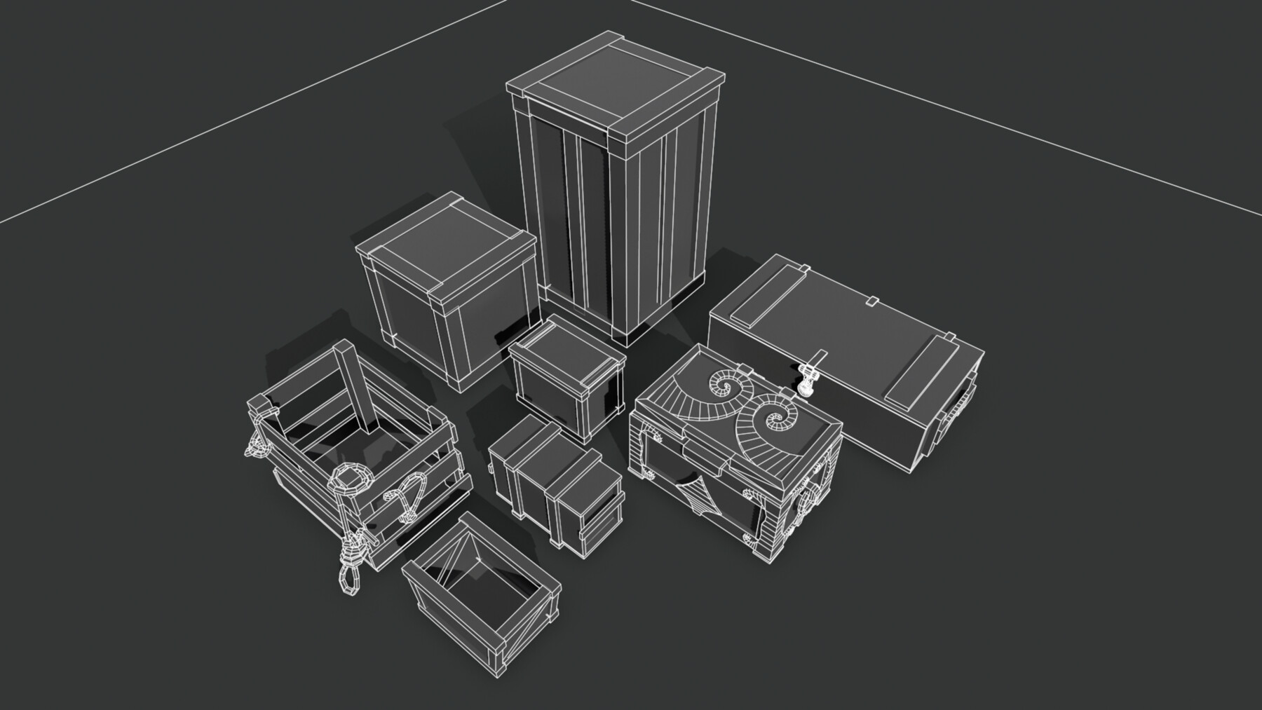 ArtStation - Wooden boxes | Game Assets