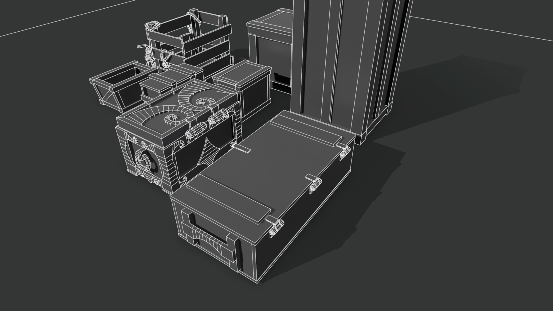 ArtStation - Wooden boxes | Game Assets