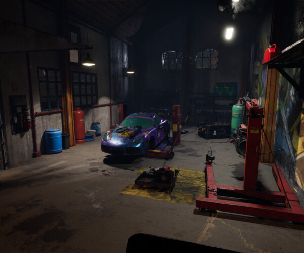 ArtStation - Game ready , assets for garage | Game Assets