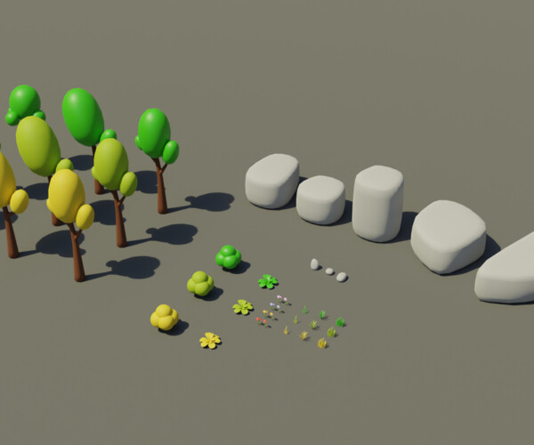ArtStation - Stylized Low-Poly Environment Pack | Game Assets