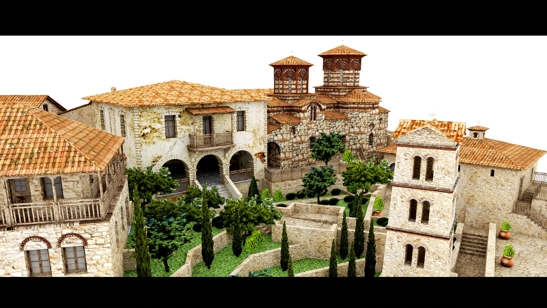 ArtStation - Monastery of Varlaam- 3d Model | Resources