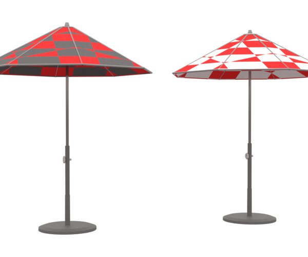 ArtStation - Umbrella with Textures Low Poly | Game Assets
