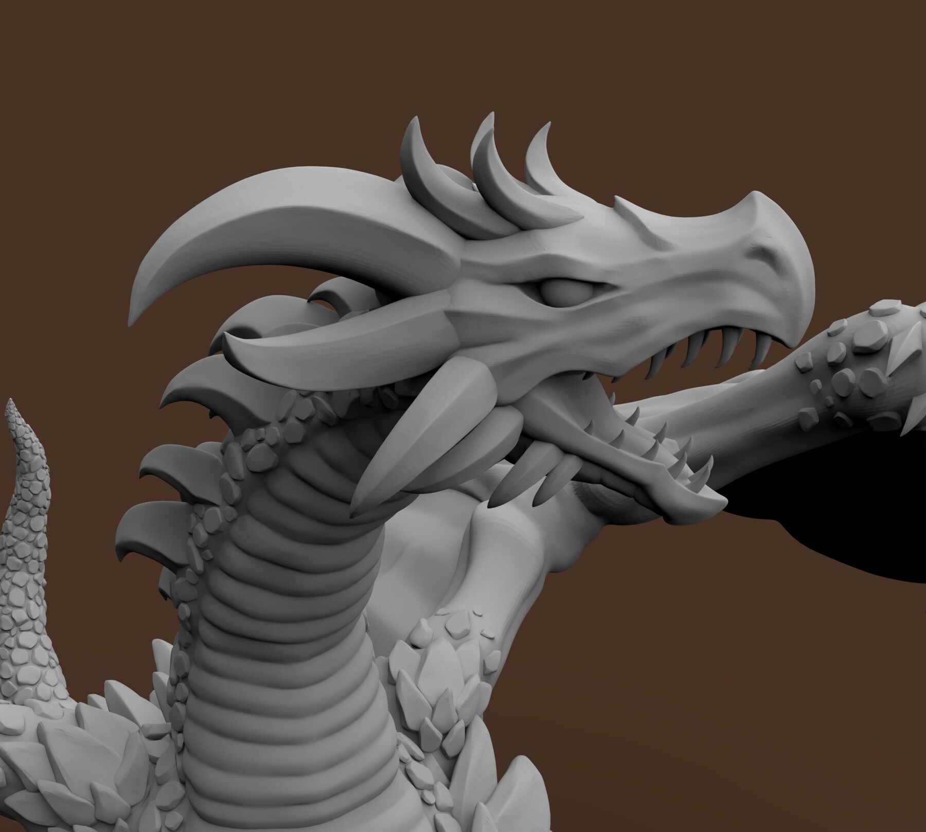 ArtStation - Classic occidental Dragon STL pre supported | Resources