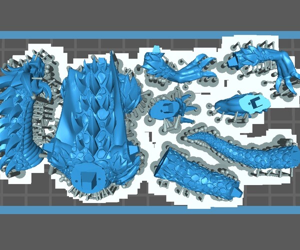 ArtStation - Classic occidental Dragon STL pre supported | Resources