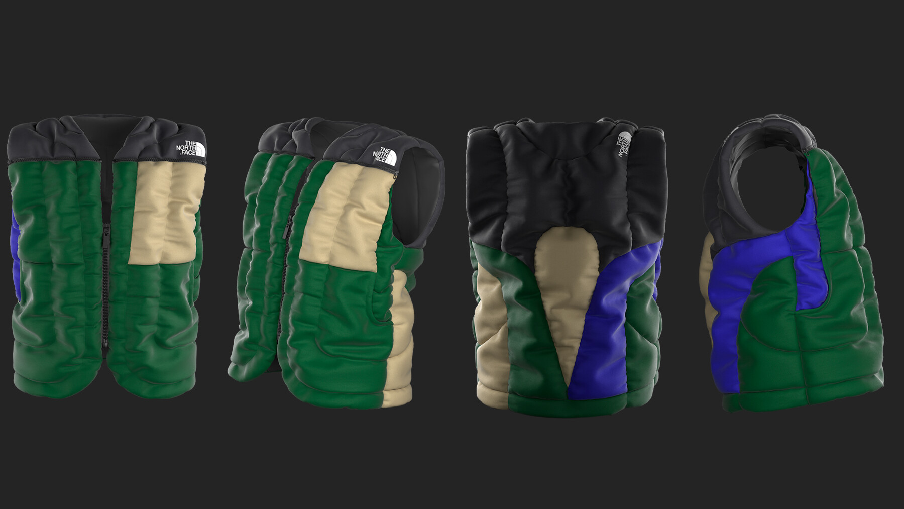 ArtStation - 3 Vests. Clo3d, MD projects + OBJ. Sport collection | Game ...