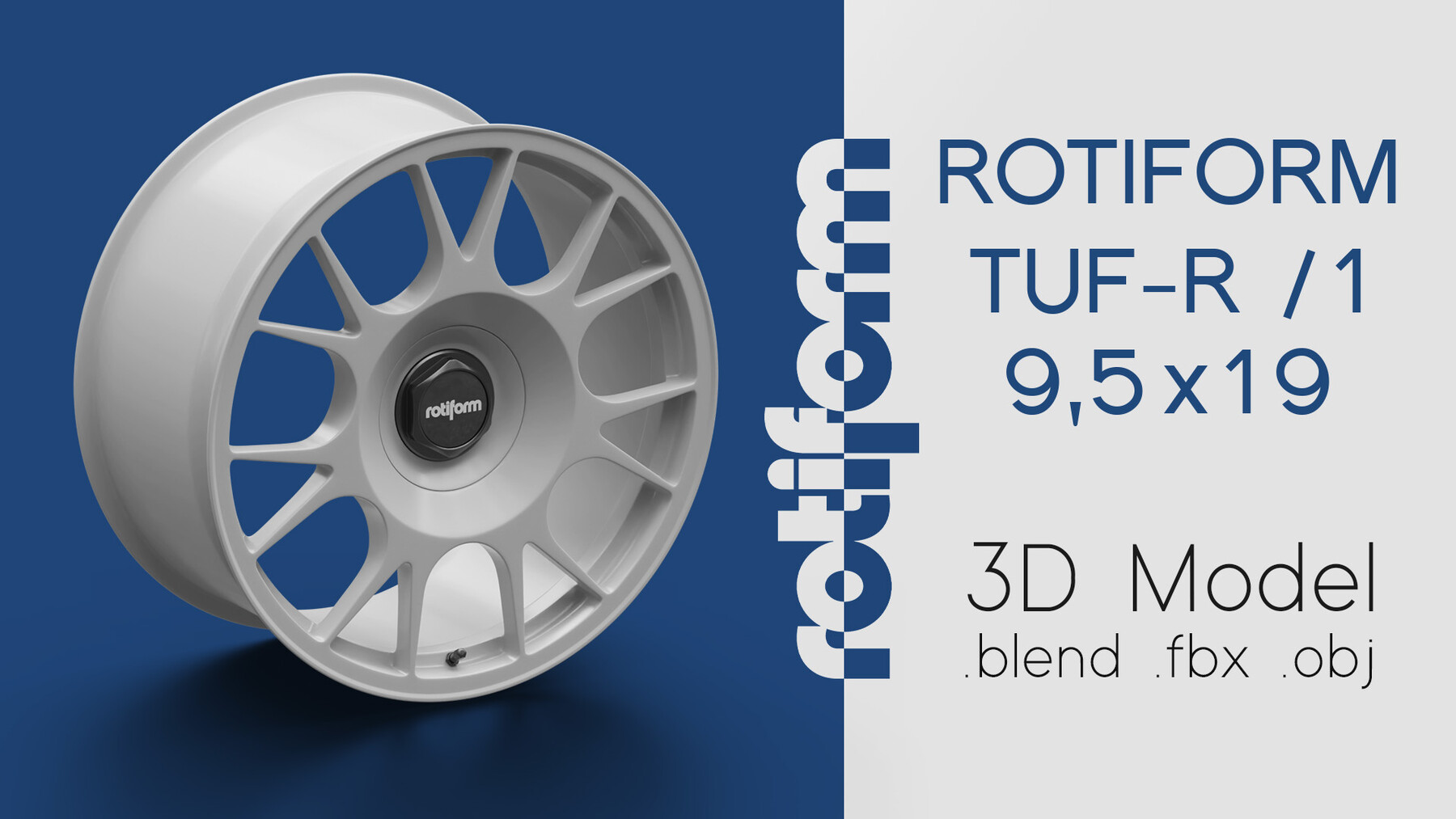 ArtStation - Rotiform TUF-R (Option 1) Rim/Wheel 3D Model | Resources