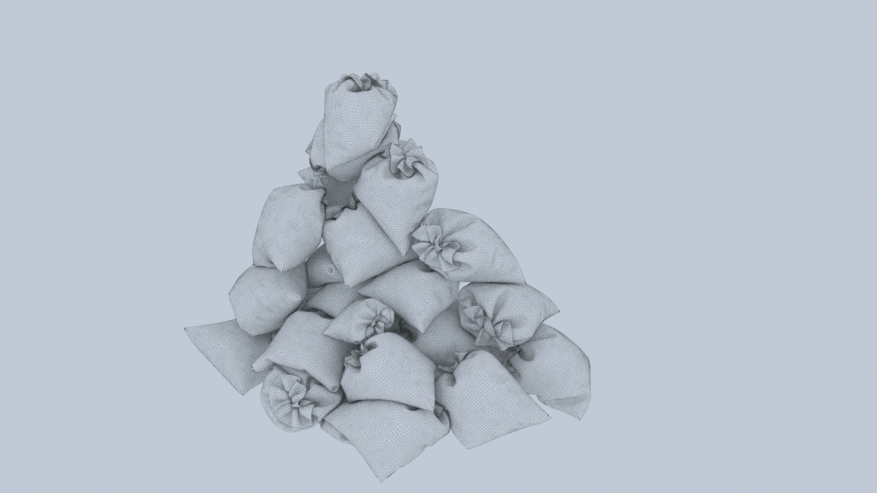 ArtStation - Big Garbage bags pile in street corner | Game Assets