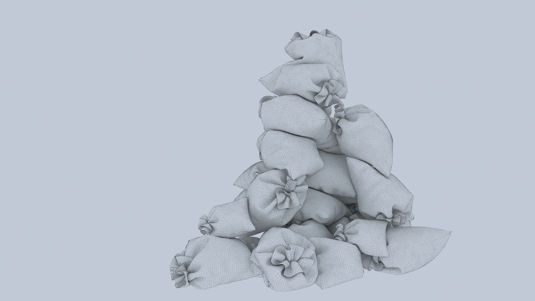 ArtStation - Big Garbage bags pile in street corner | Game Assets