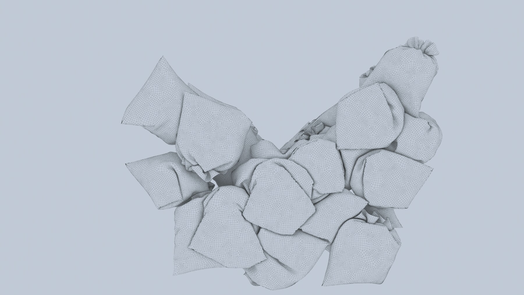 ArtStation - Big Garbage bags pile in street corner | Game Assets