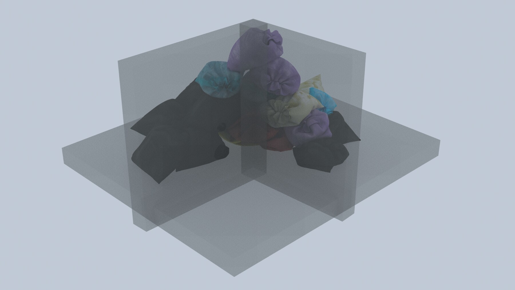 ArtStation - Small Garbage bags pile in street corner | Game Assets