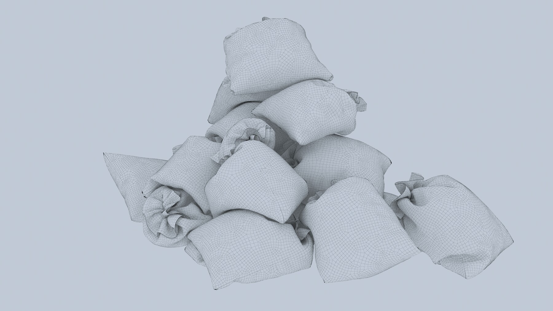 ArtStation - Small Garbage bags pile in street corner | Game Assets