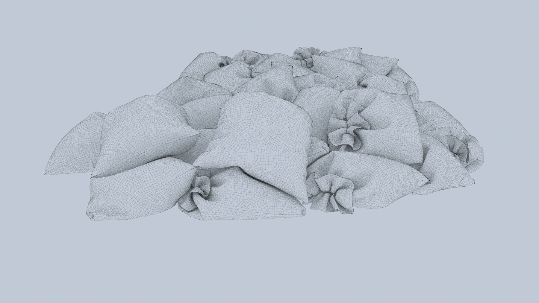 ArtStation - Garbage Bags Pile Around streetlight | Game Assets