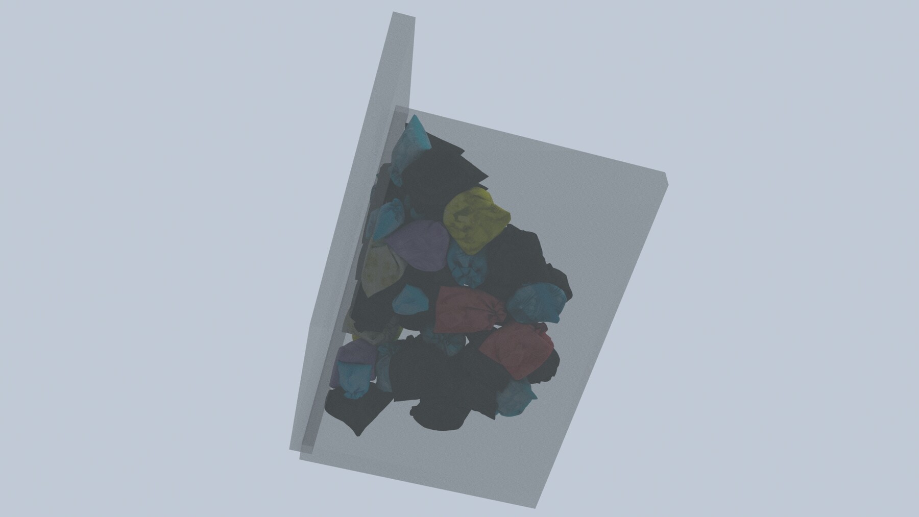 ArtStation - Textured Garbage Bags Pile in a wall | Game Assets
