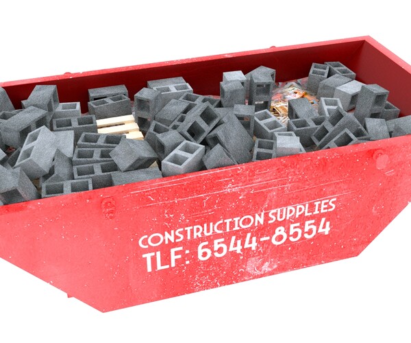 ArtStation - Industrial Container with concrete blocks VOL 2 | Game Assets