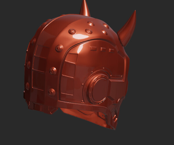 ArtStation - Printable Cyber Demon Helmet (STL) | Resources