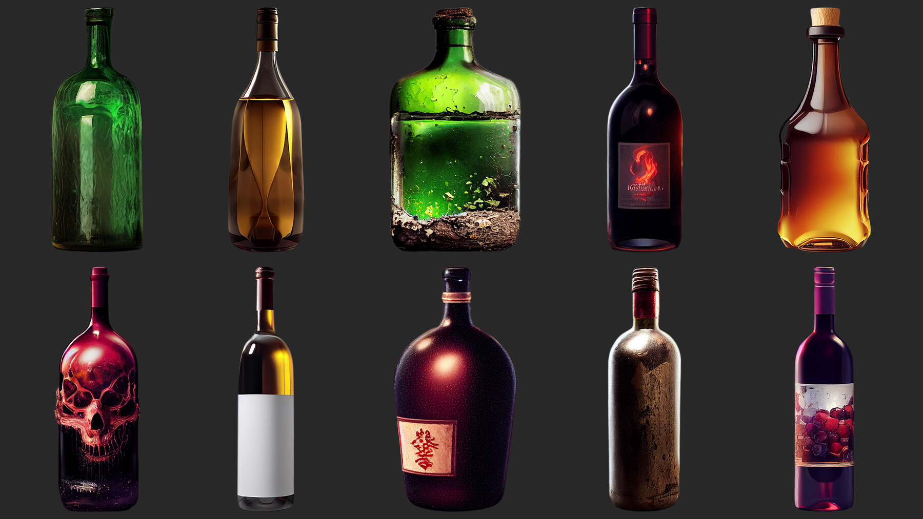 ArtStation - 121 Bottles | Game Assets