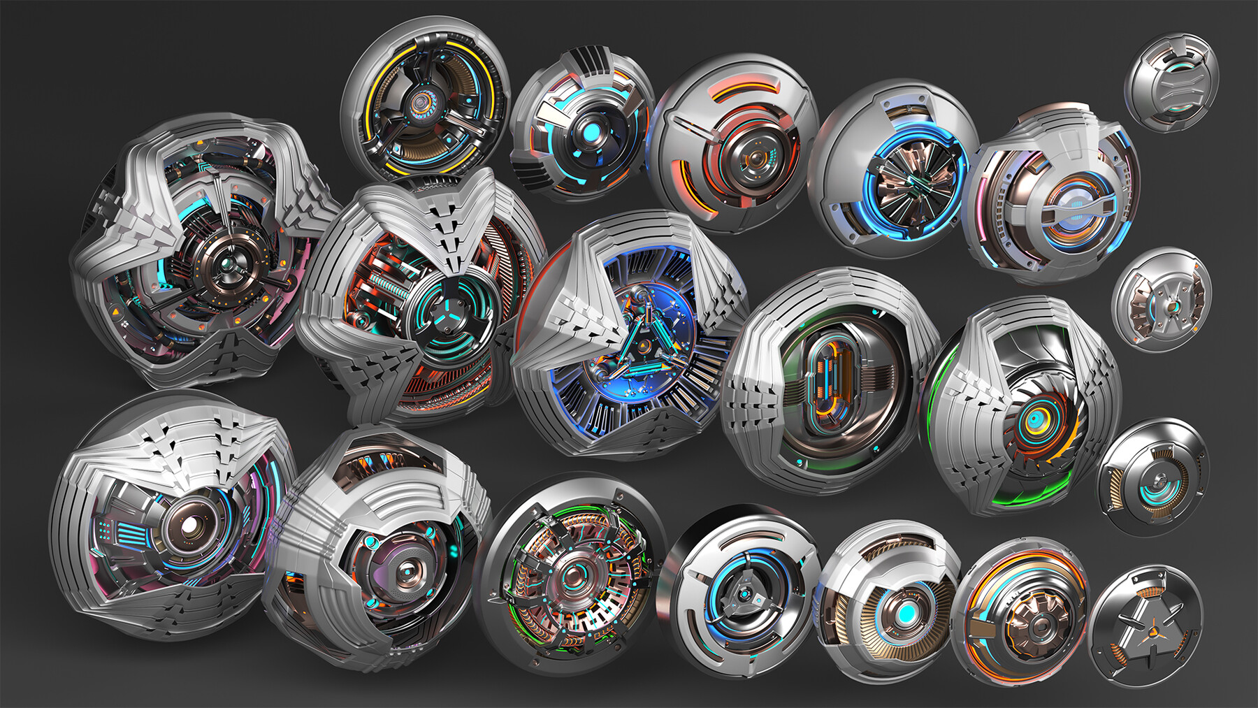 ArtStation - Sci Fi Kitbash 2 - subdivision ready 3D model | Resources