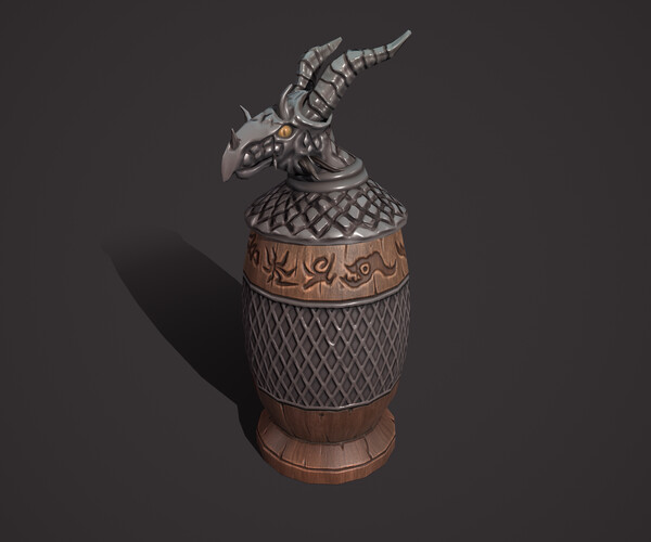 ArtStation - Dragon urn | Game Assets