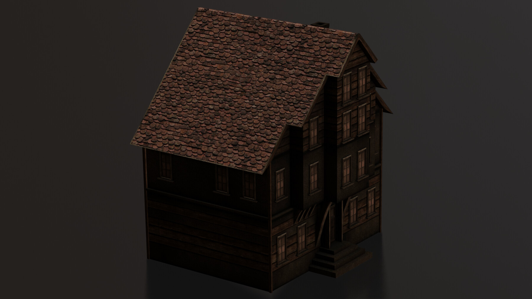 ArtStation - OLD WOODEN HOUSE LOW POLY GAME READY | Game Assets