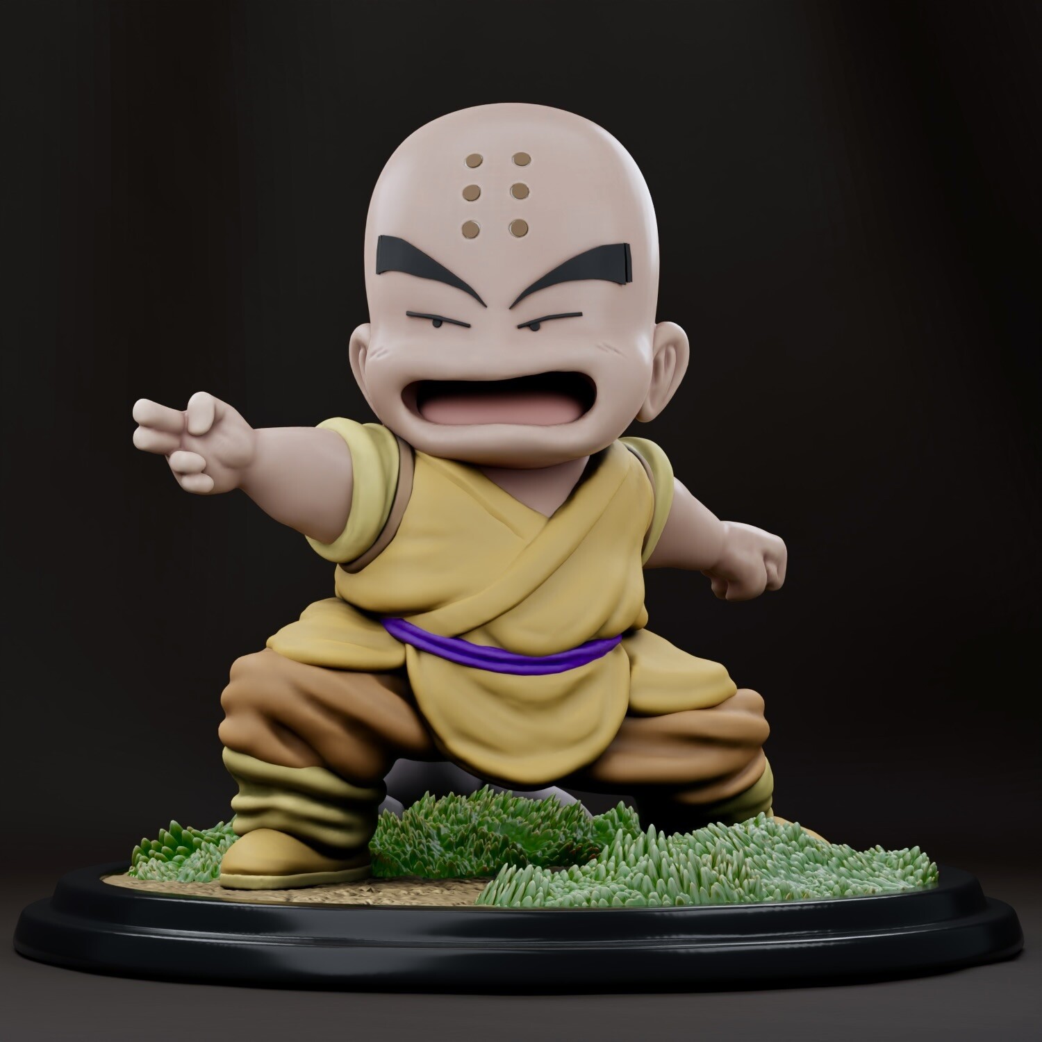 ArtStation - Krillin Sculpture | Resources