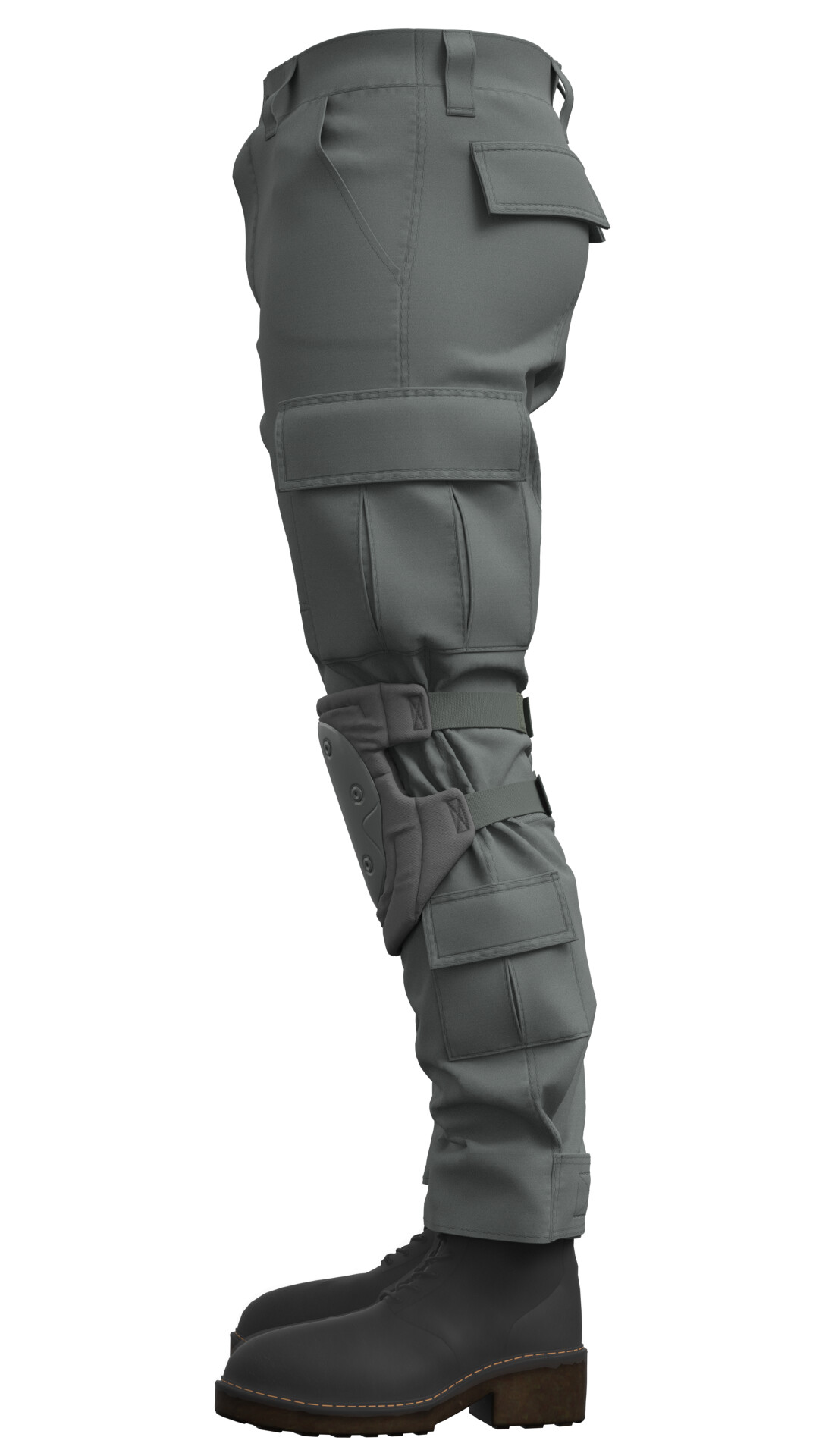 Artstation Military Tactical Combat Pants And Knee Pad Marvelous Designer Clo 3d Project