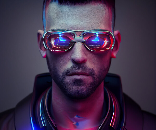 ArtStation - Cyberpunk Character Portrait Pack - Male | Game Assets