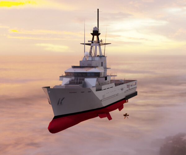 ArtStation - HMS CYCLE SHIP LOW POLY GAME READY | Game Assets