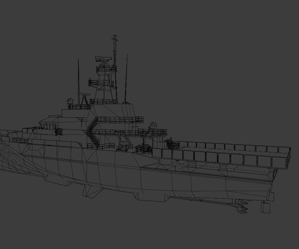 ArtStation - HMS CYCLE SHIP LOW POLY GAME READY | Game Assets