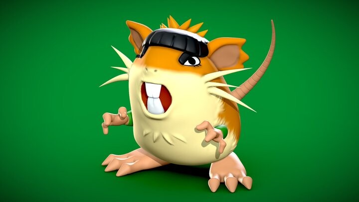 ArtStation - Raticate Gai - 3D Print - Naruto Collection | Resources