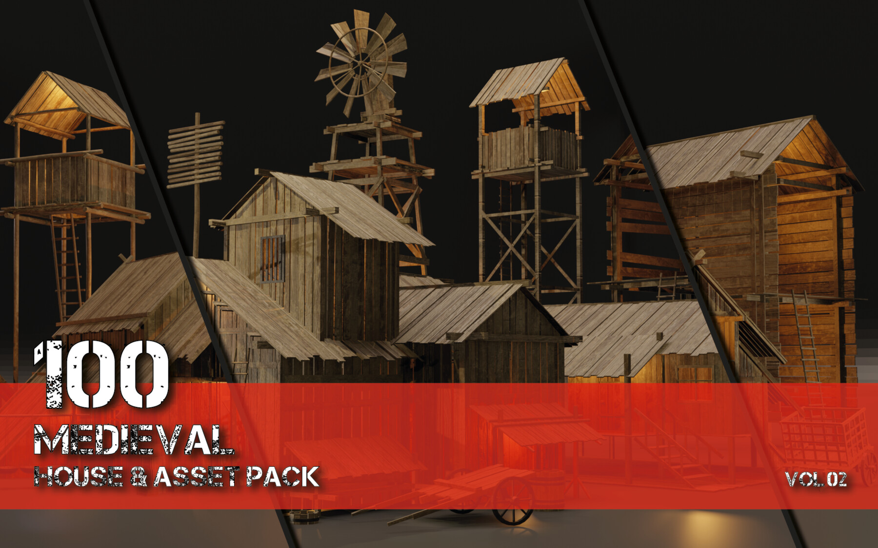 ArtStation - 100+medieval house & asset pack vol 02 | Game Assets