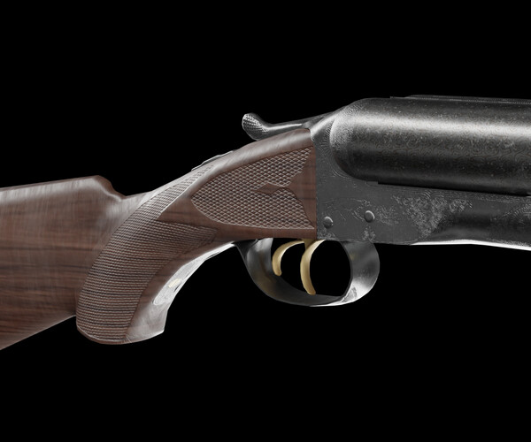 ArtStation - colt 1883 double barrel shotgun | Resources